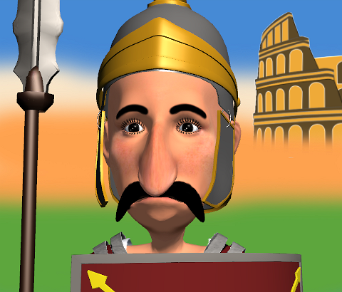 Cartoon Roman Soldiers