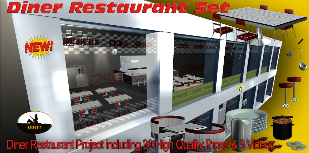 Physics Diner Restaurant Set COMBO by Cricky