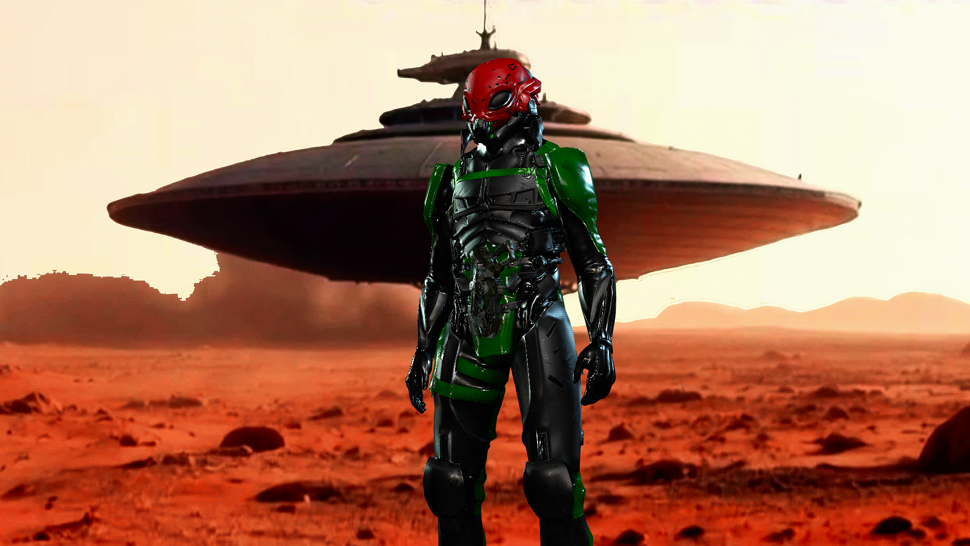 Sci Fi Alien Pilot UAP