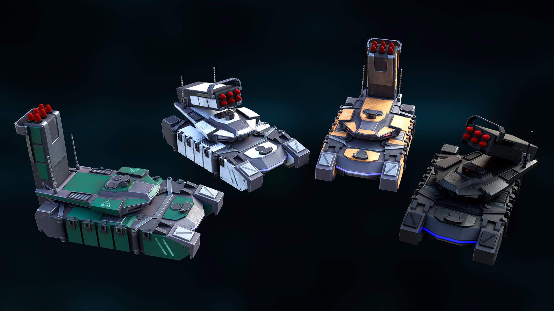 Sci-Fi Rockets Tank