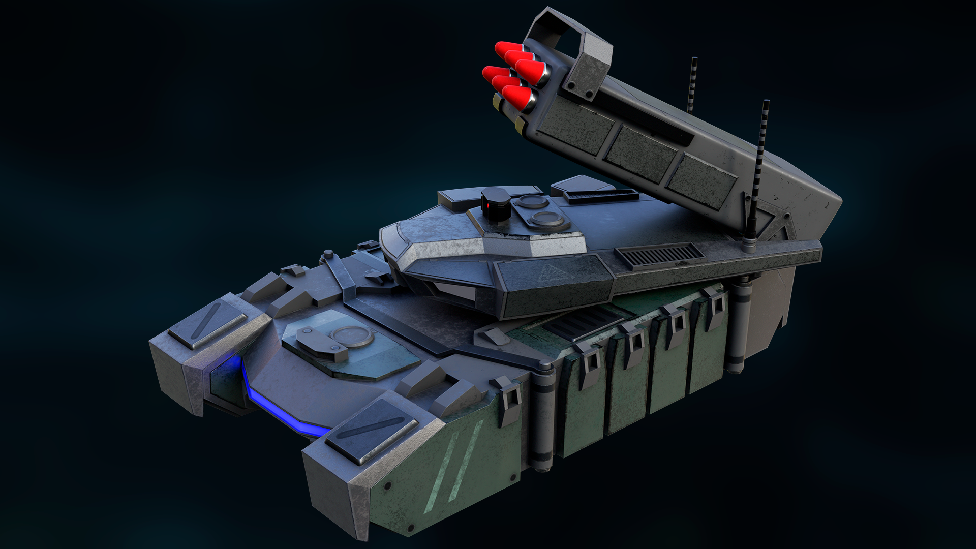 Sci-Fi Rockets Tank