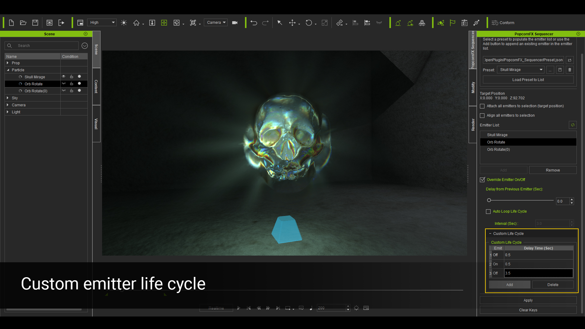 PopcornFX Particle Sequencer