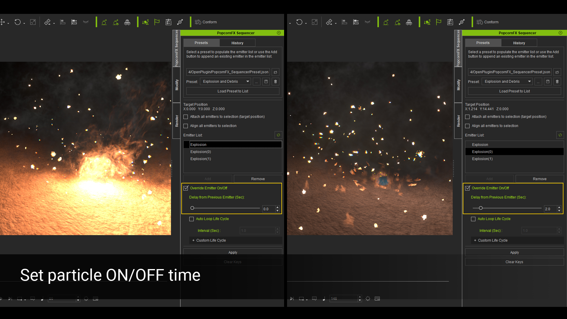 PopcornFX Particle Sequencer