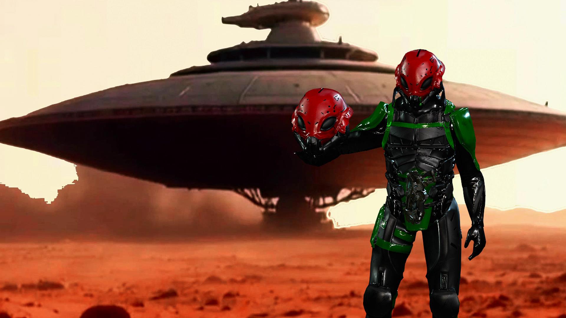 Sci Fi Alien Helmet X2000 (CC3+)