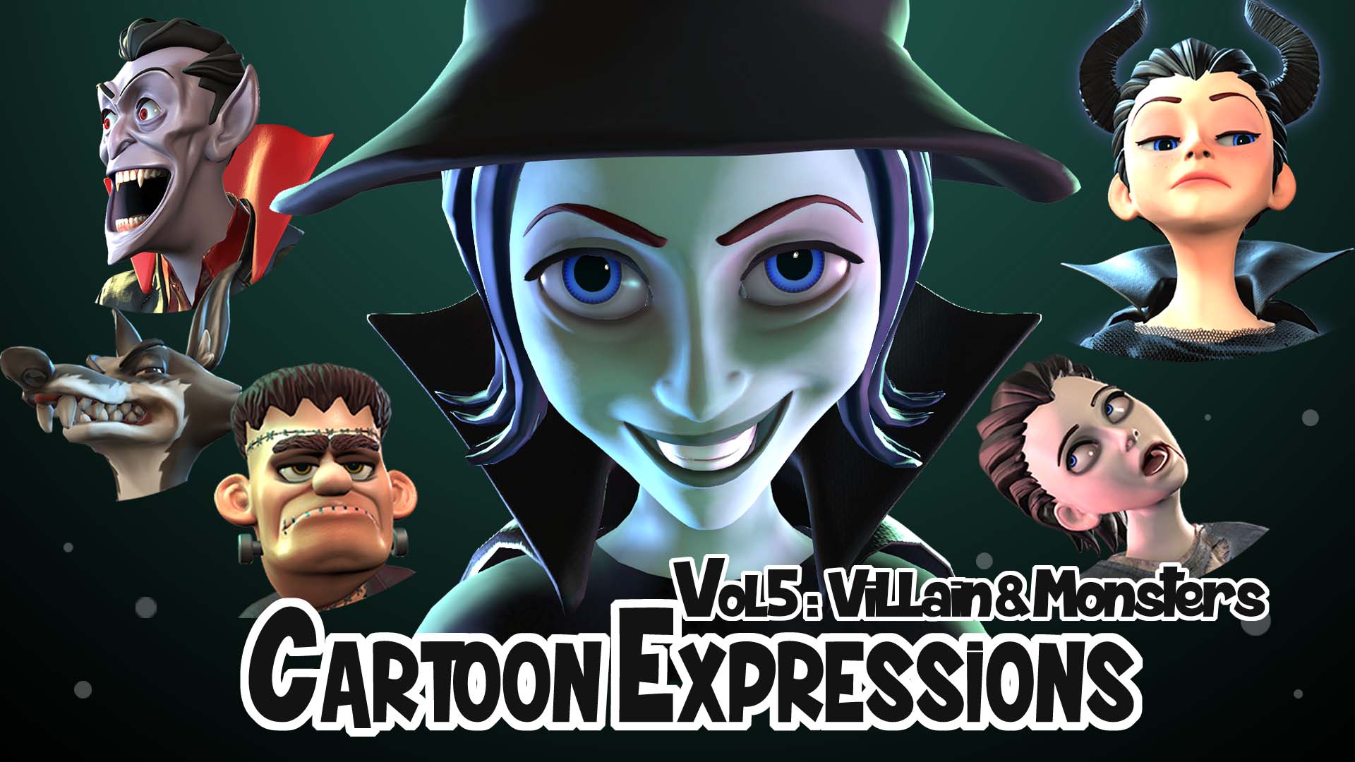 Cartoon Expressions_Villain&Monsters