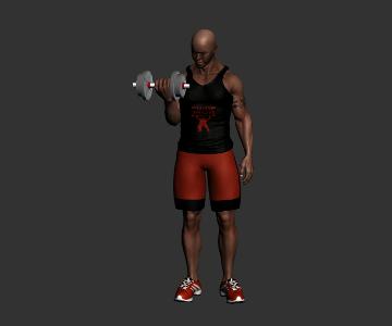 Male Physical Fitness Animation Pack