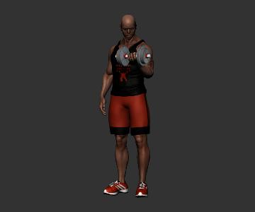 Male Physical Fitness Animation Pack
