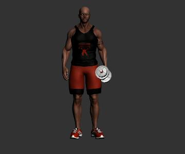Male Physical Fitness Animation Pack