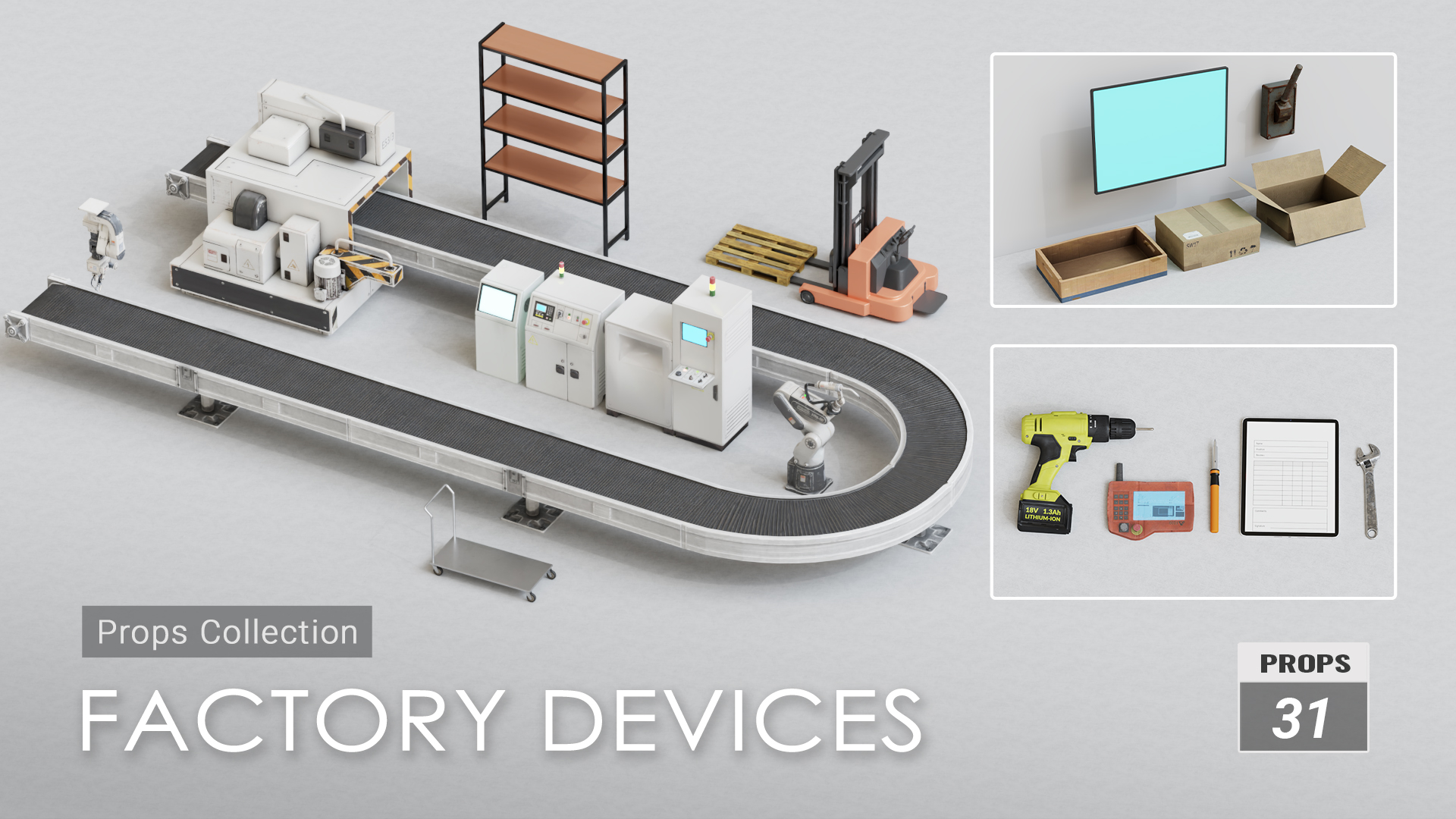 Props Collection - Factory Devices