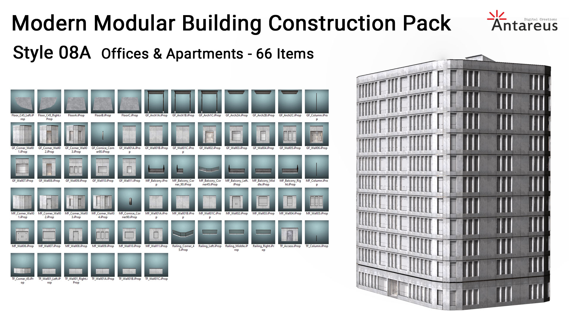 Modular Modern Building Construction Elements
